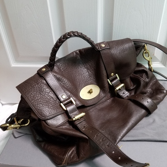 Mulberry | Bags | Authentic Mulberry Alex In Chocolate Bag | Poshmark